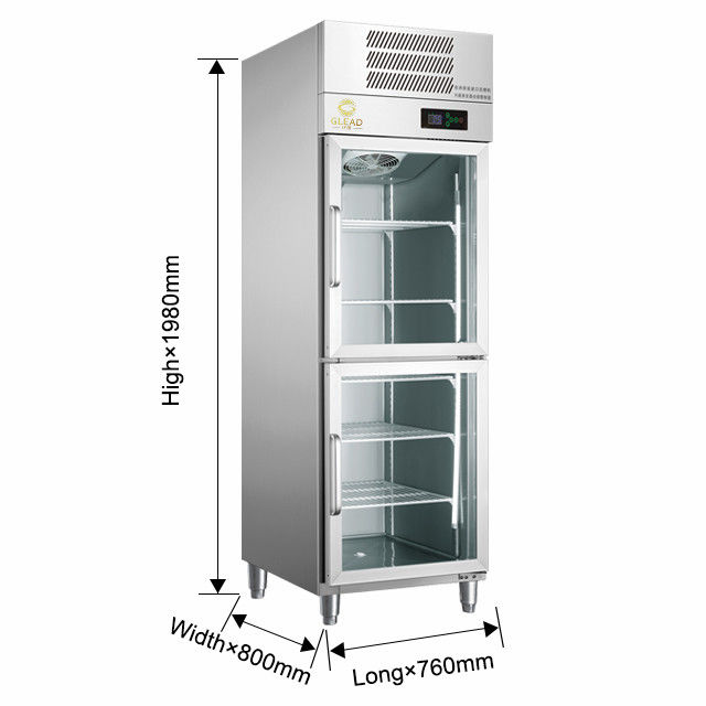 220-240V 2N-50HZ Air Cooling Display Refrigeration Cabinets 1000/1200 ...