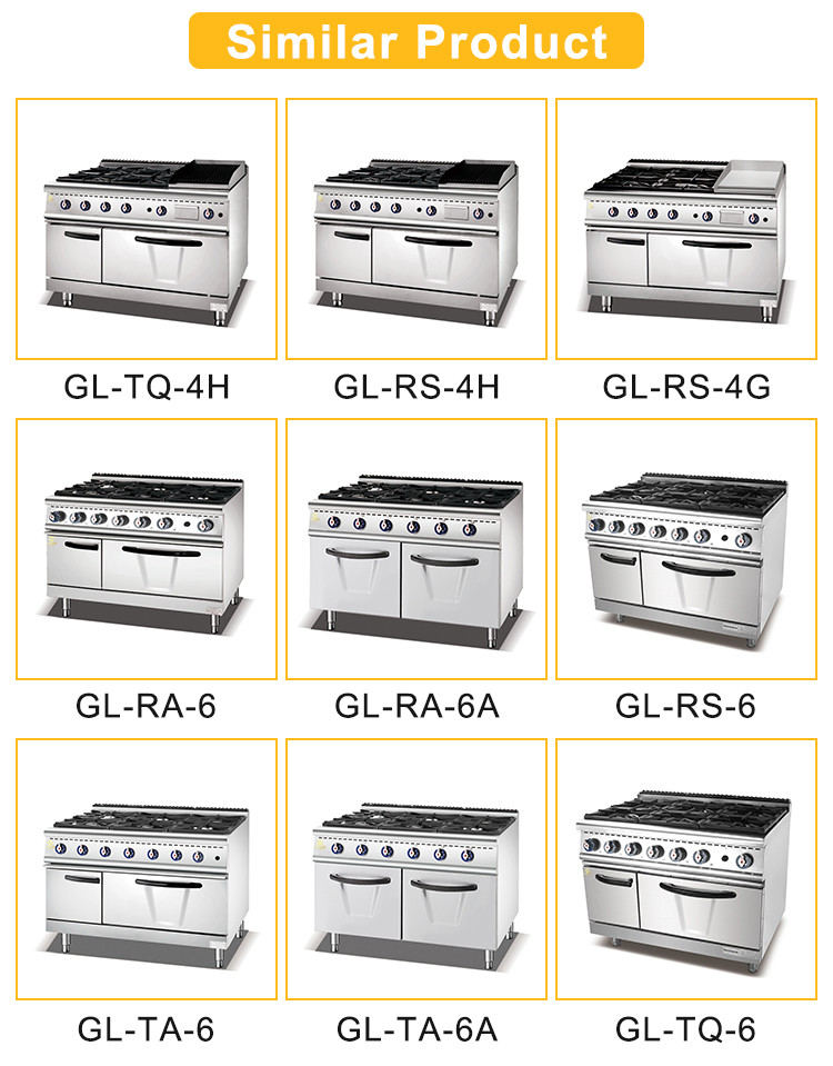 800×900×850 70 Commercial Kitchen Cooking Equipment with Power Supply ...