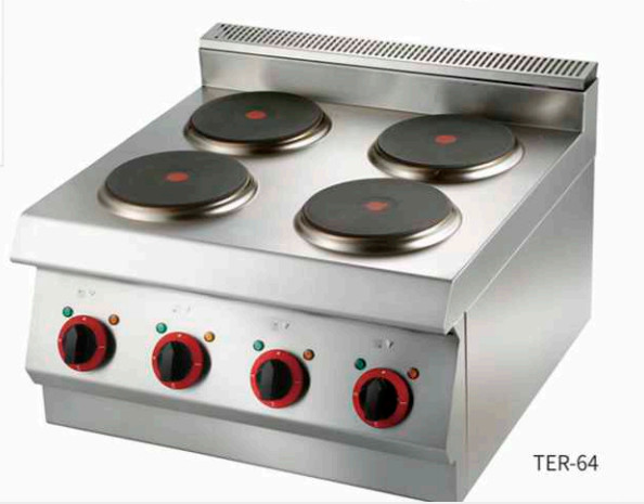 Floor Standing Gas Cooker with 4 Burners 220V Commercial Cooking ...
