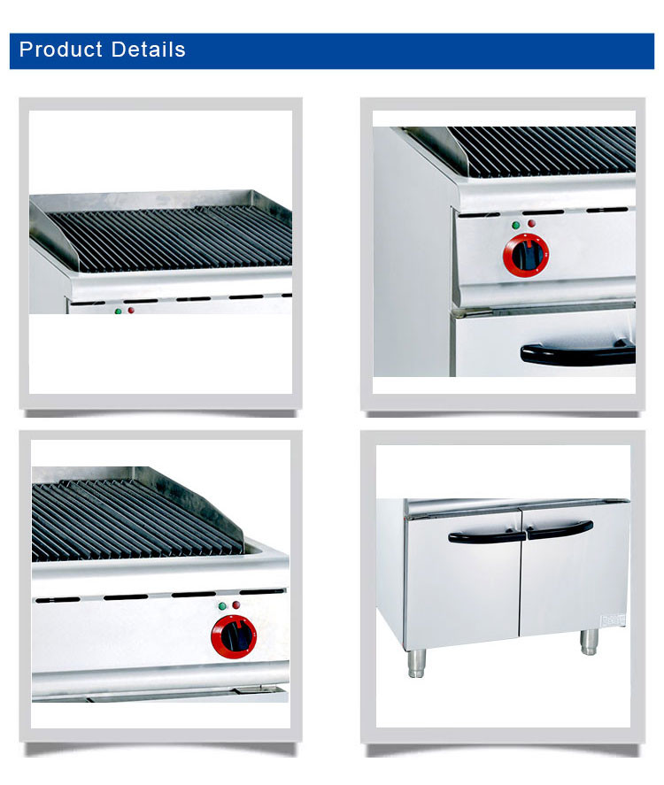 126Kg Stainless Steel Gas Grill With Cabinet LPG/NG Connection R13/4 ...