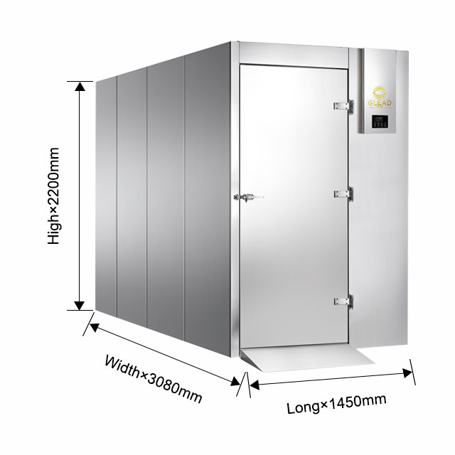Industrial Blast Chiller/Freezer Cabinets 2700W Power Air Cooled ...