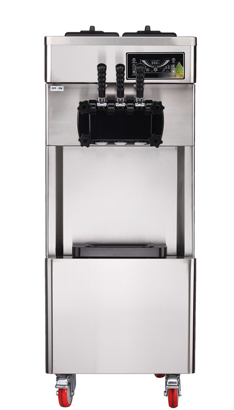 Three Flavor soft serve ice cream machine Mini Ice Cream Absorption ...